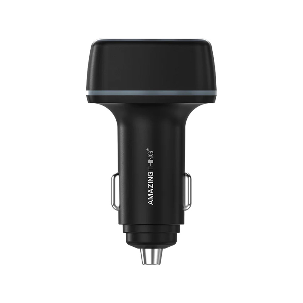 ที่ชาร์จแบตในรถ AMAZINGthing 2 USB-A (QC3.0A) / 1 USB-C Black