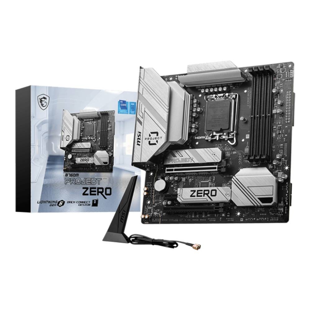 เมนบอร์ด MSI B760M PROJECT ZERO LGA-1700