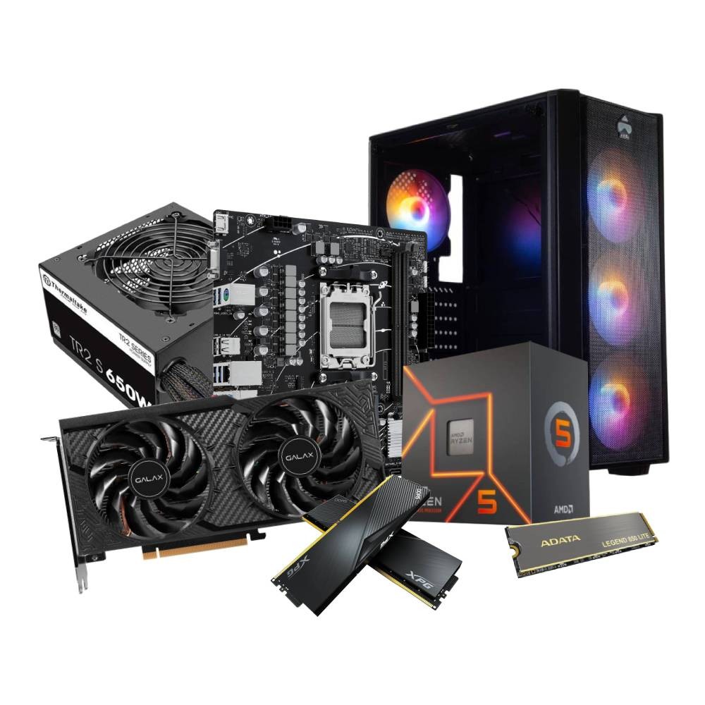 Computer Set - EQUIP 24005 (R5 7600/16G-5200/SSD500/RTX4060)