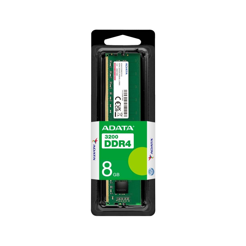แรมพีซี ADATA DDR4 8GB/3200MHz.CL22 Green (ADT-U32008G22-8C)