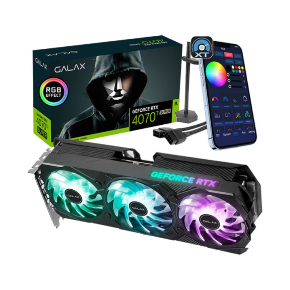 การ์ดจอ GALAX GeForce RTX 4070 Ti SUPER EX Gamer 1-Click OC