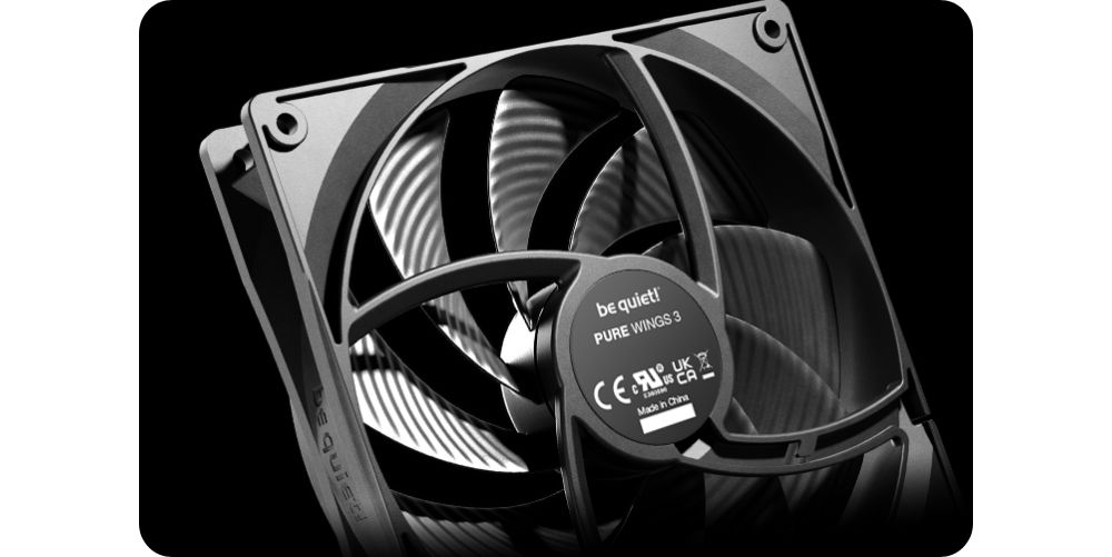 พัดลมคอม Be Quiet Fan Pure Wings 3 140 mm Black High Speed