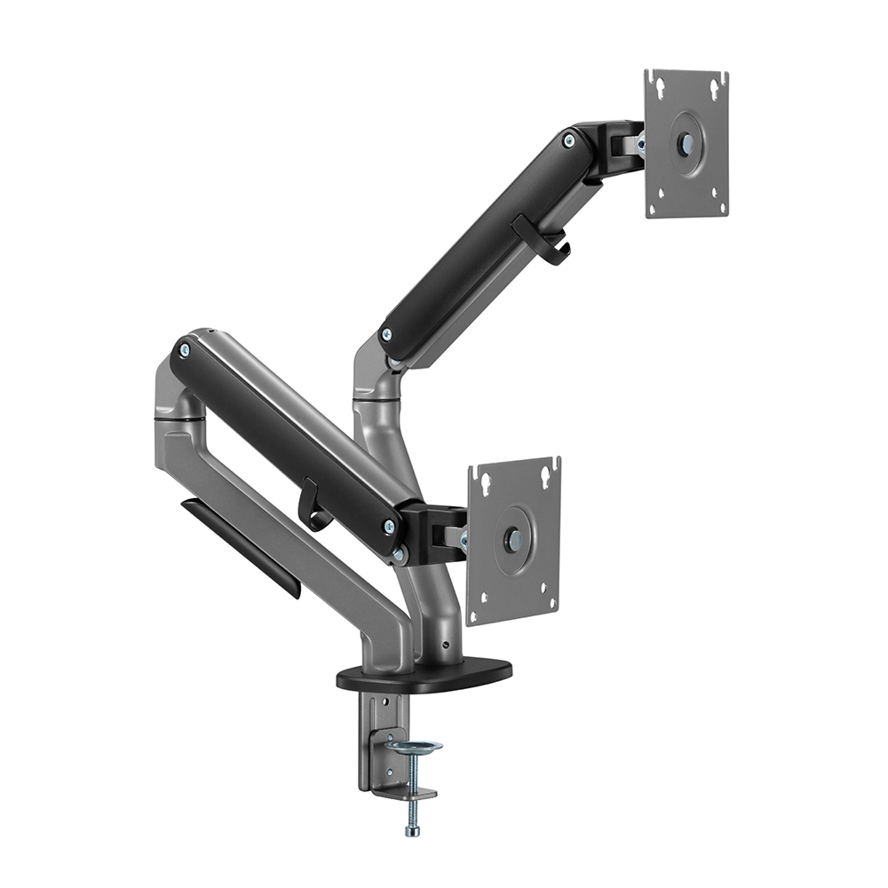 แขนจับมอนิเตอร์ Liv Simple Dual Monitor Arm Space Grey