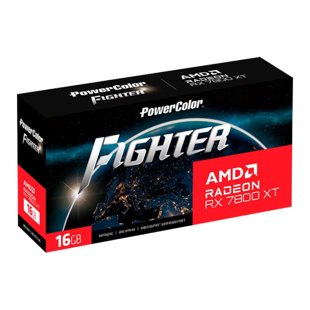 การ์ดจอ PowerColor Fighter AMD Radeon RX 7800 XT 16GB GDDR6 256-bit