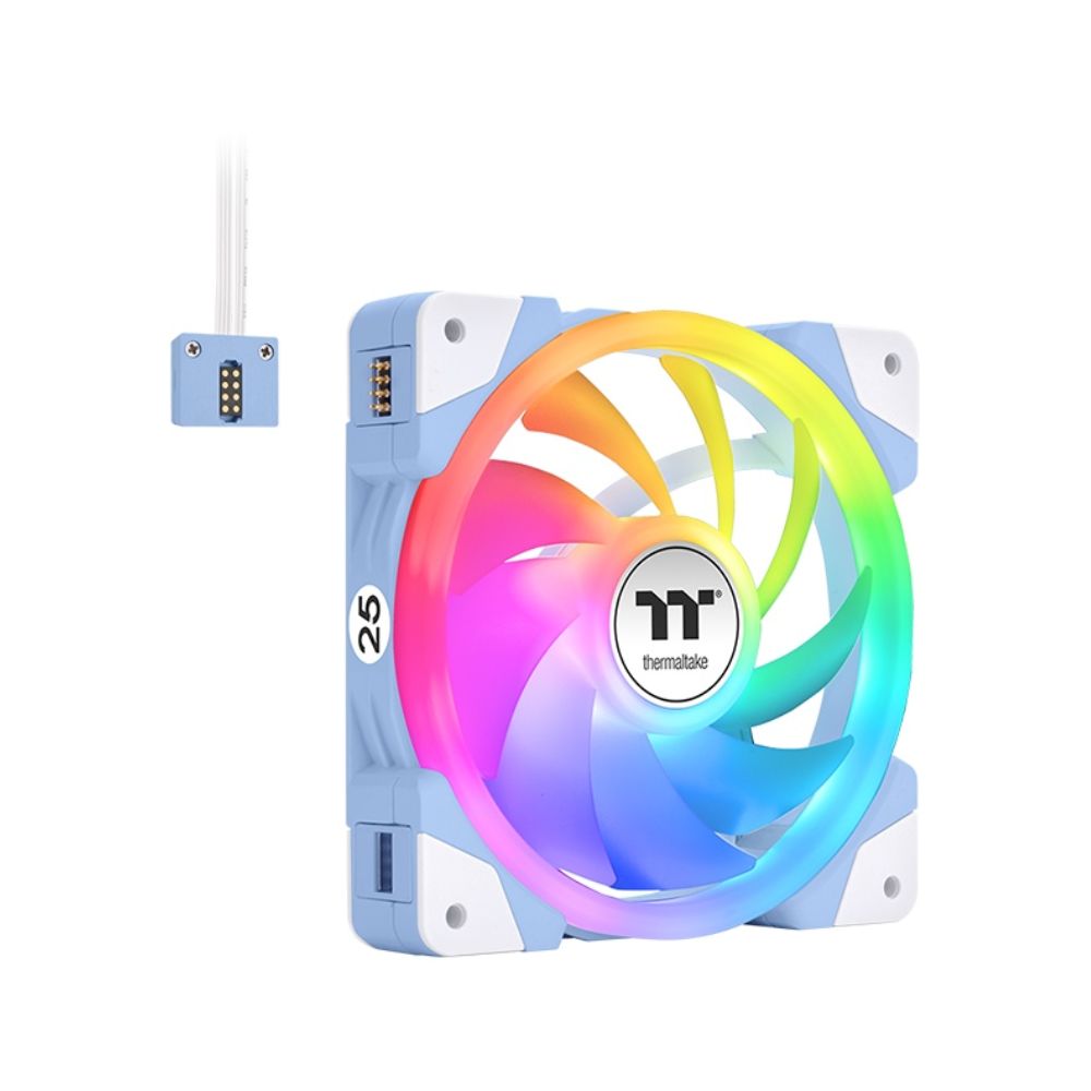 พัดลมคอม Thermaltake SWAFAN EX14 ARGB Sync Hydrangea Blue