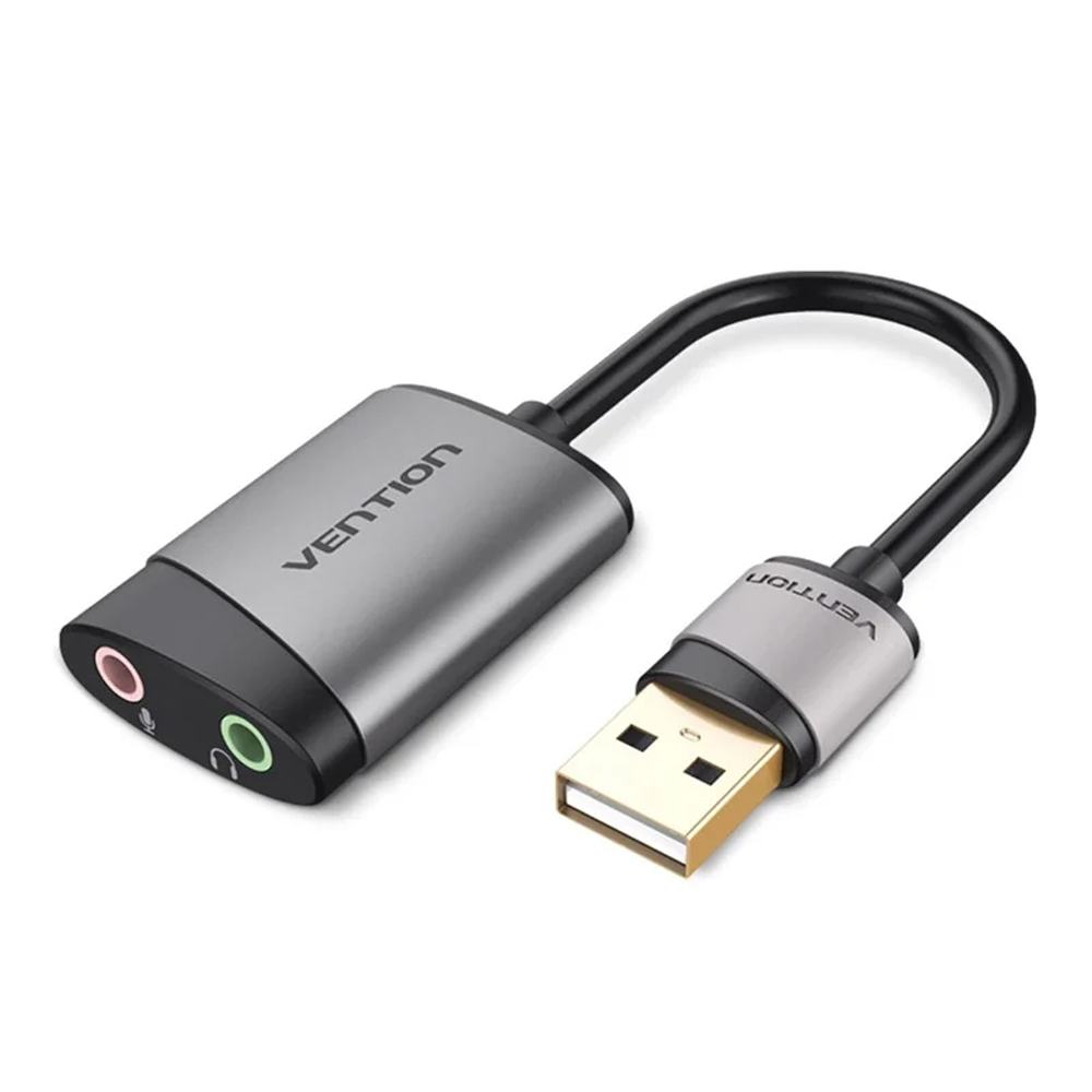 การ์ดเสียง Vention USB External Sound Card 0.15M