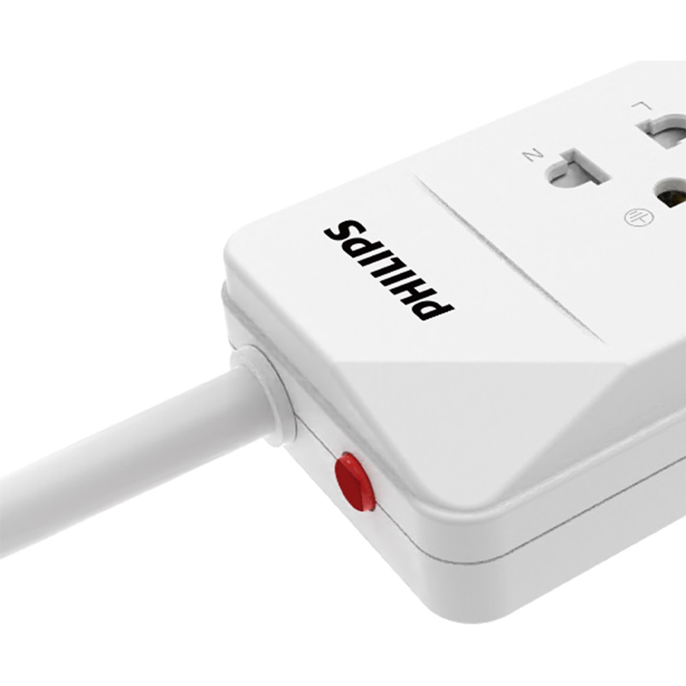 Philips TIS Plug 4 Way 4 Switch + USB-A x1 + USB-C x1 3M. (CHP4743WB/67 ...