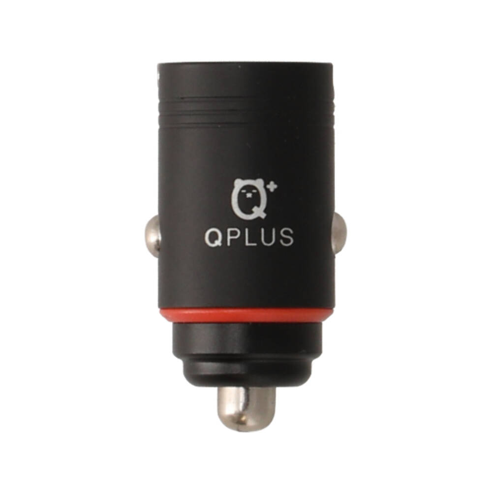 ที่ชาร์จในรถยนต์ QPLUS 1 USB-A (18W) / 1 USB-C (30W) QP-CC02 Black