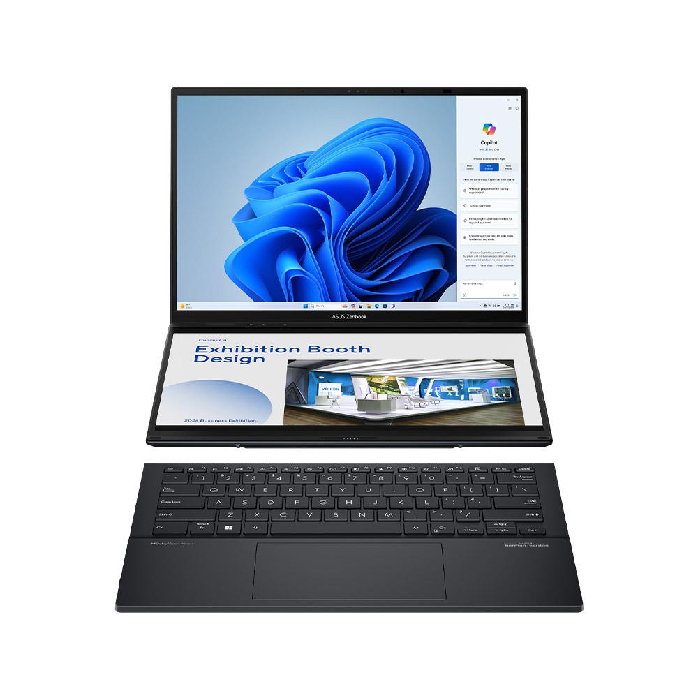 โน๊ตบุ๊ค Asus Zenbook DUO 14 OLED UX8406MA-PZ937WS Inkwell Gray