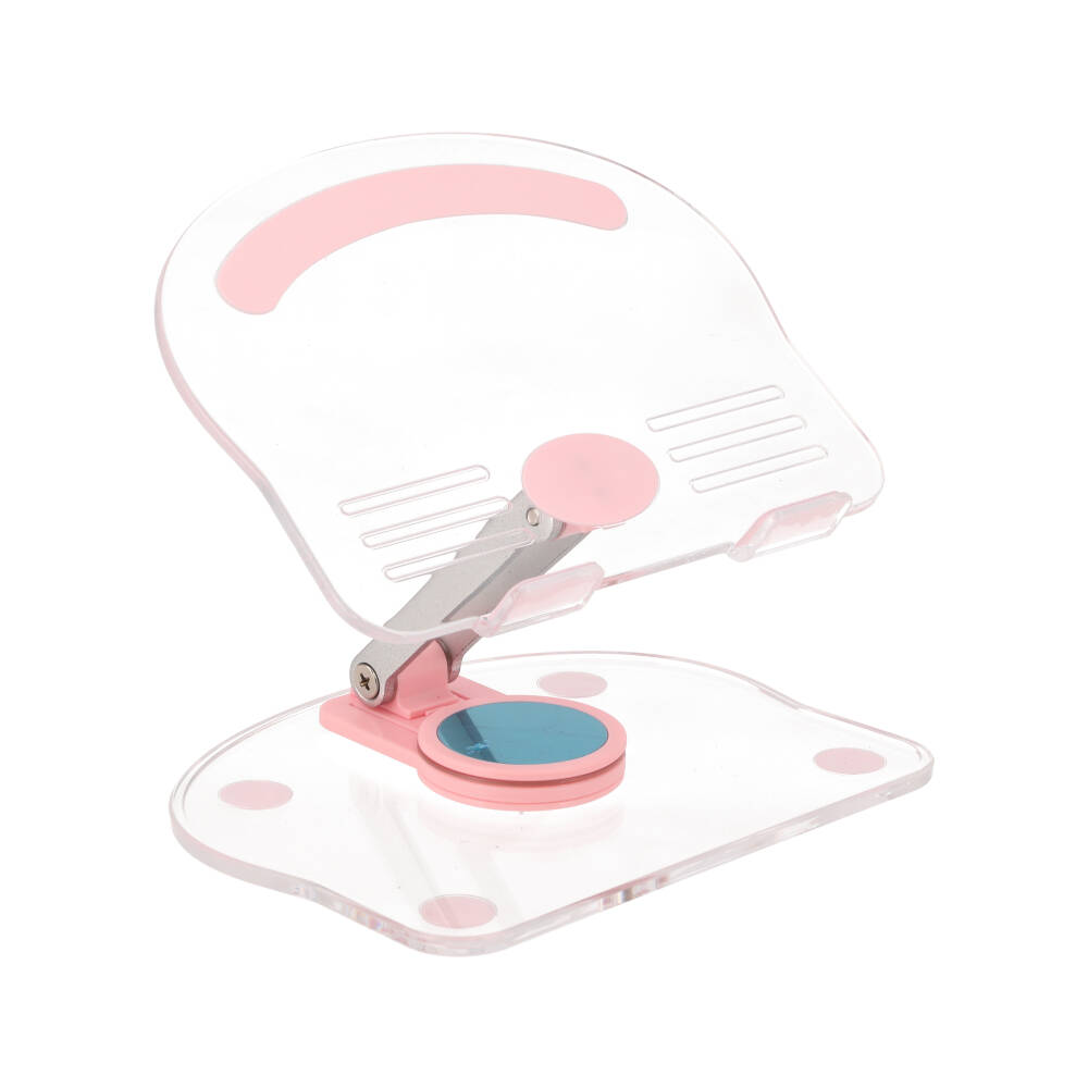 QPLUS Stand QP-ST01 ที่วางแท็บเล็ตแบบโปร่งใส สีชมพู รุ่นใหม่