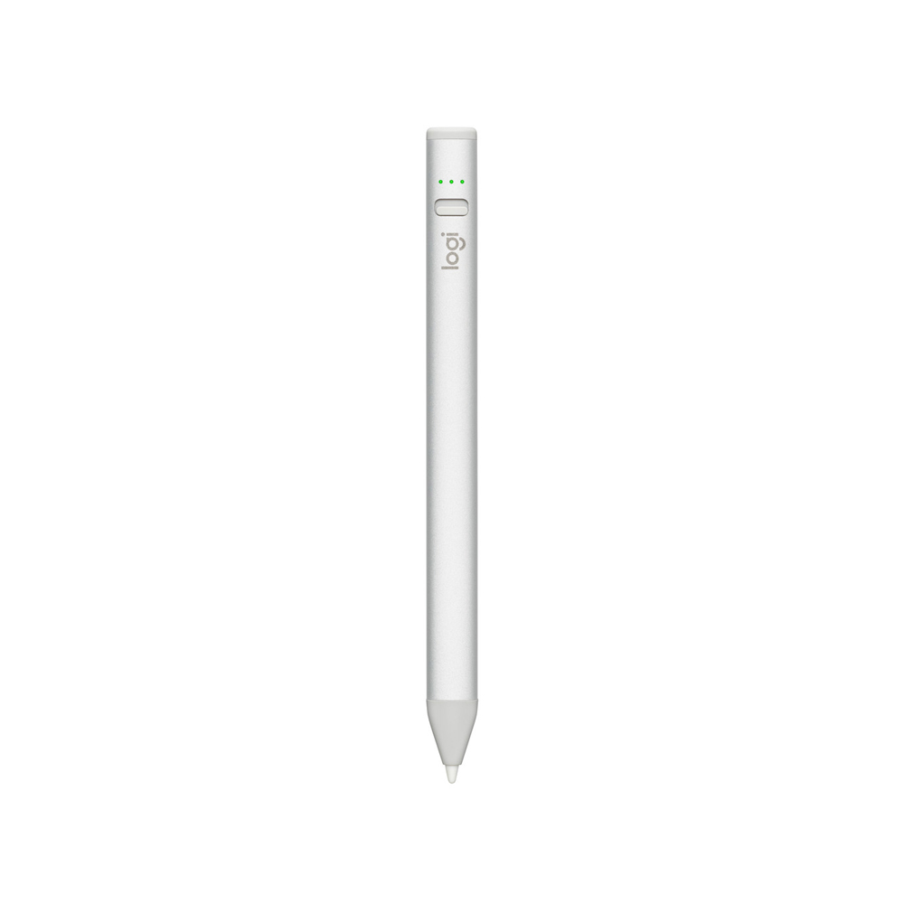ปากกาดิจิทัล Logitech Stylus Pen Crayon (USB-C) Silver