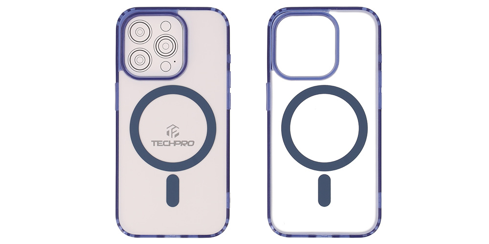 เคส TECHPRO iPhone 15 Pro with Magnetic Black Shading Blue bumper | Studio7 online