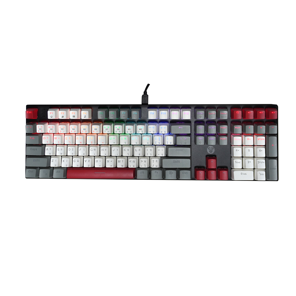 คีย์บอร์ดเกมมิ่ง Fantech Keyboard Mechanical MK892 White Red Switch