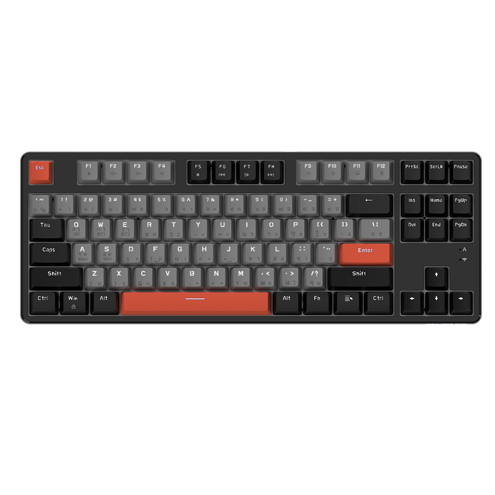 คีย์บอร์ดเกมมิ่ง Ajazz AK871 California Sunset Mechanical Red Switch ...