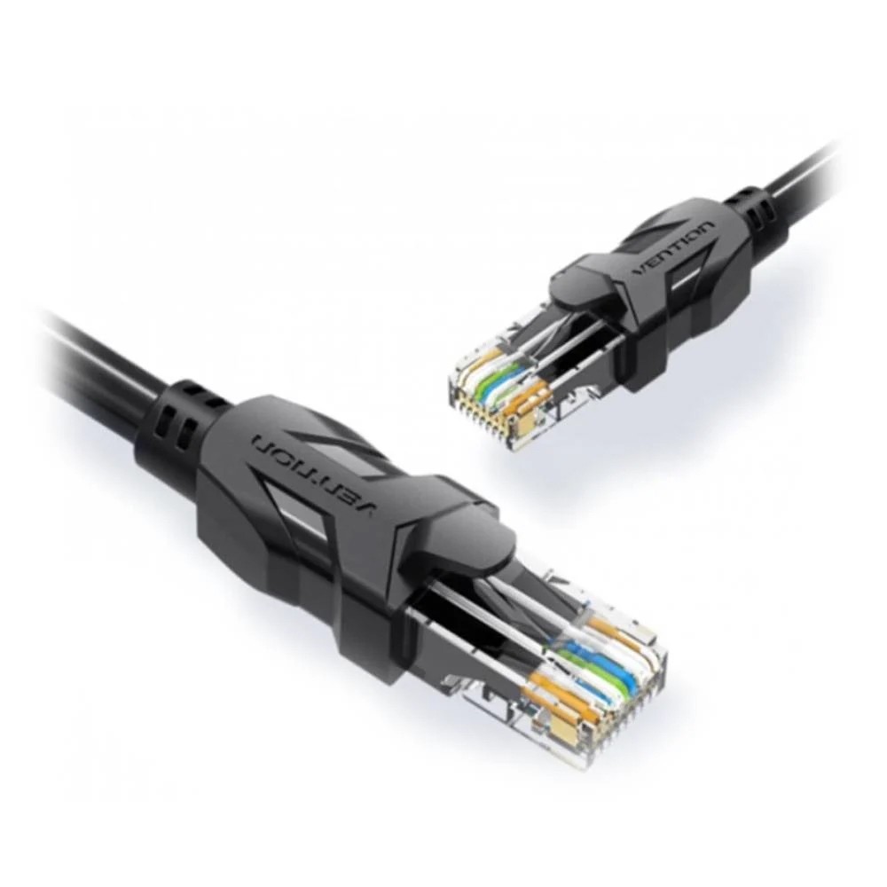 สายแลน Vention Round Cat6 UTP Patch Cable 5M. Black