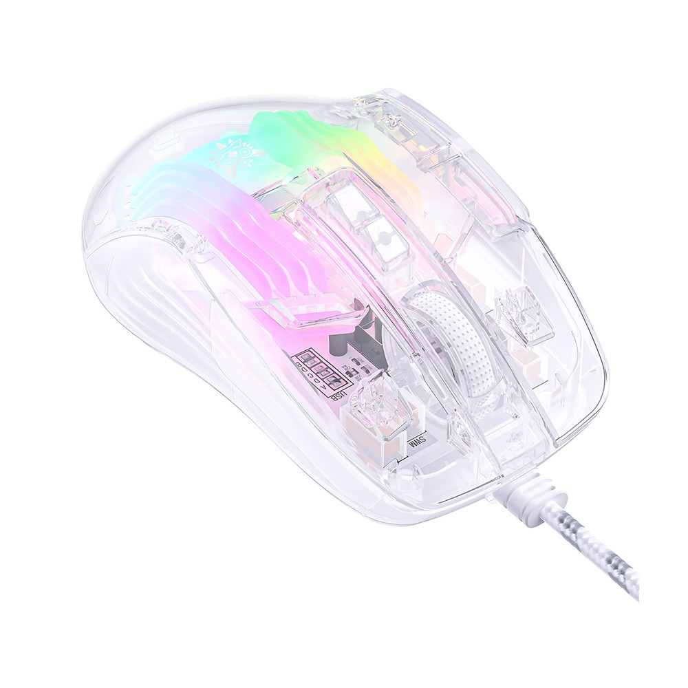เมาส์เกมมิ่ง Onikuma RGB Gaming Mouse รุ่น CW923 สีขาว