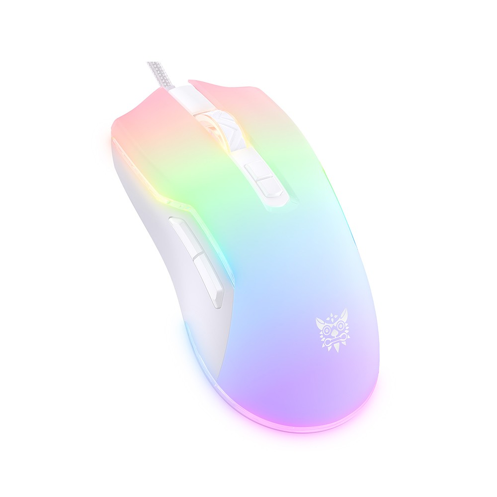 เมาส์เกมมิ่ง Onikuma รุ่น Toumei CW922 Full RGB สีขาว