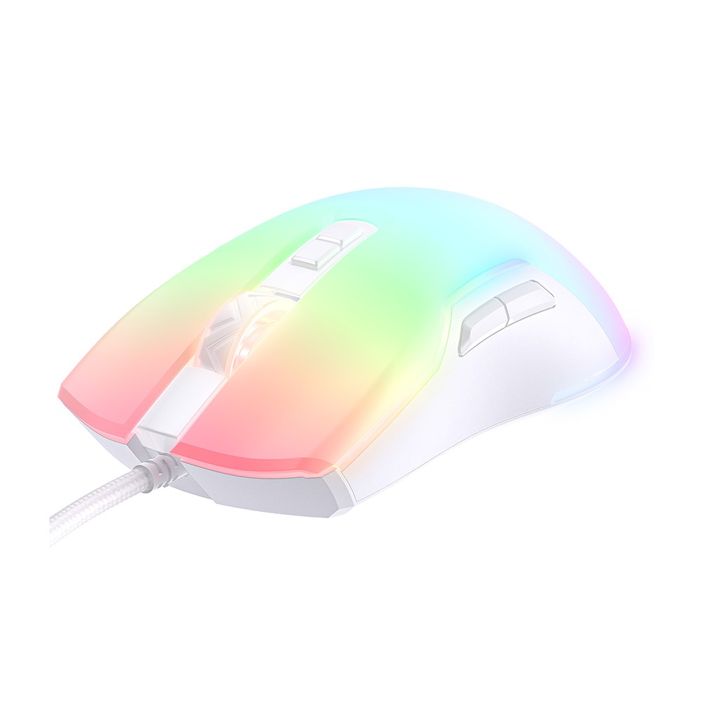 เมาส์เกมมิ่ง Onikuma รุ่น Toumei CW922 Full RGB สีขาว