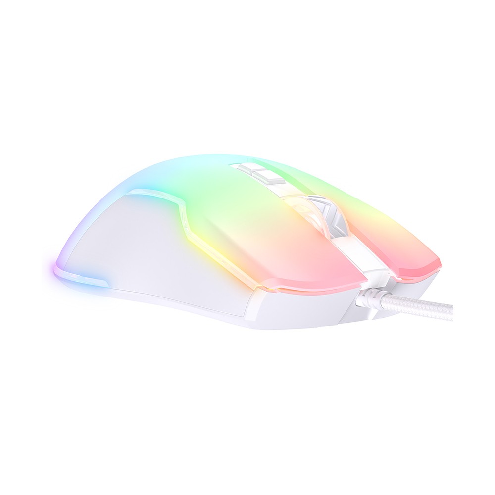 เมาส์เกมมิ่ง Onikuma รุ่น Toumei CW922 Full RGB สีขาว