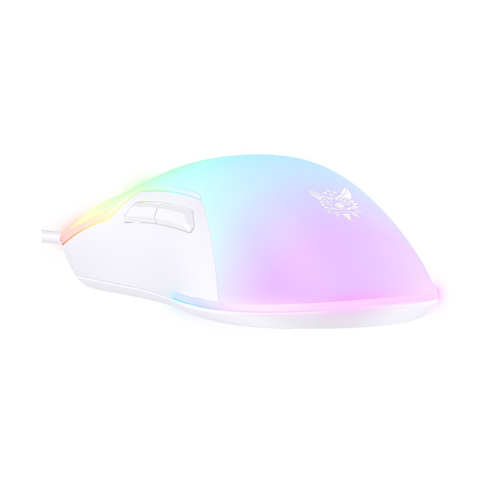 เมาส์เกมมิ่ง Onikuma รุ่น Toumei CW922 Full RGB สีขาว