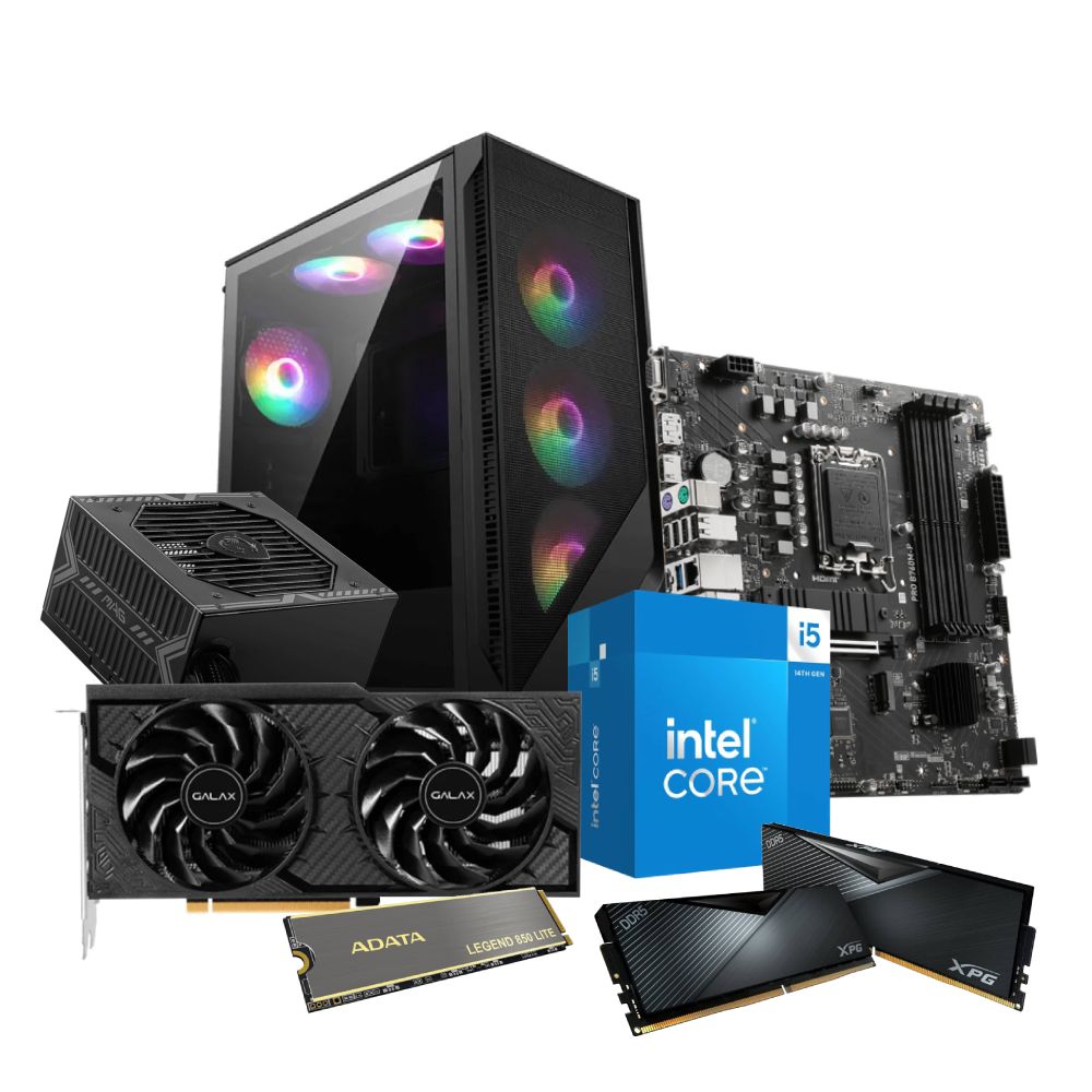 Computer Set E-QUIP 24103 (i5-14500 | RAM16GB/5200 | SSD 500GB | RTX4060Ti)