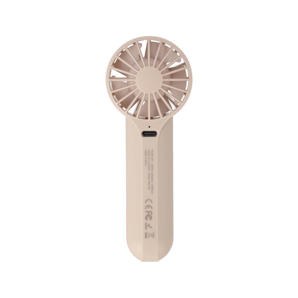 พัดลมพกพา QPLUS Ultra Power Mini Fan สี Cream