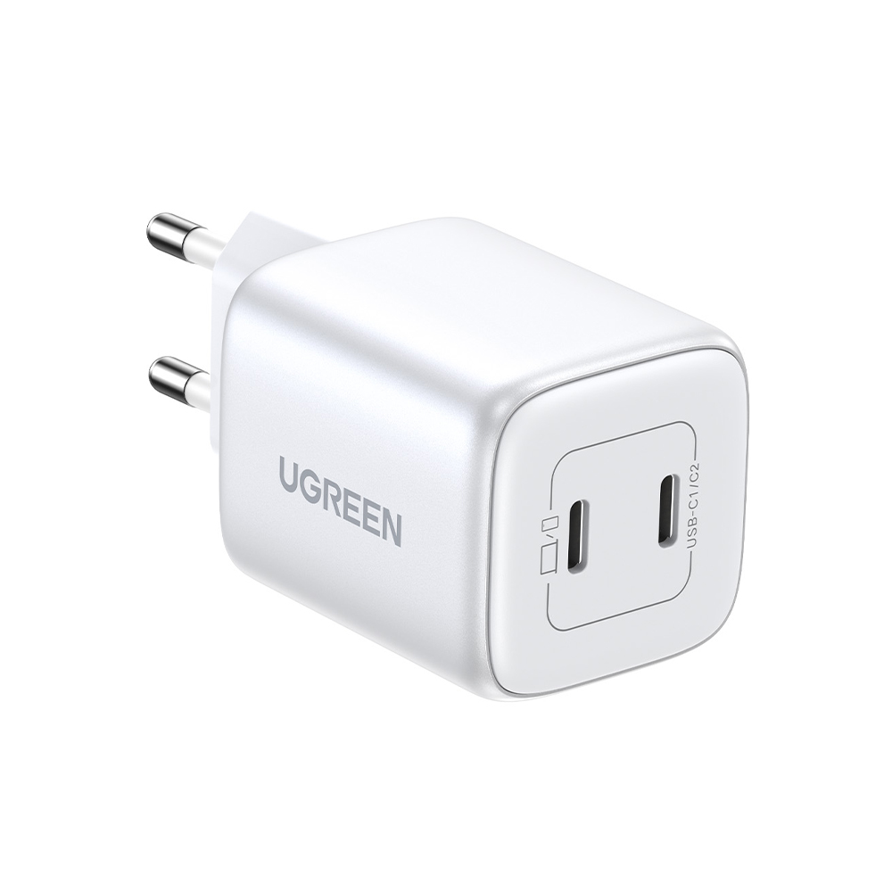 อะแดปเตอร์ Ugreen Wall Charger 2 USB-C 45W White (TISI)