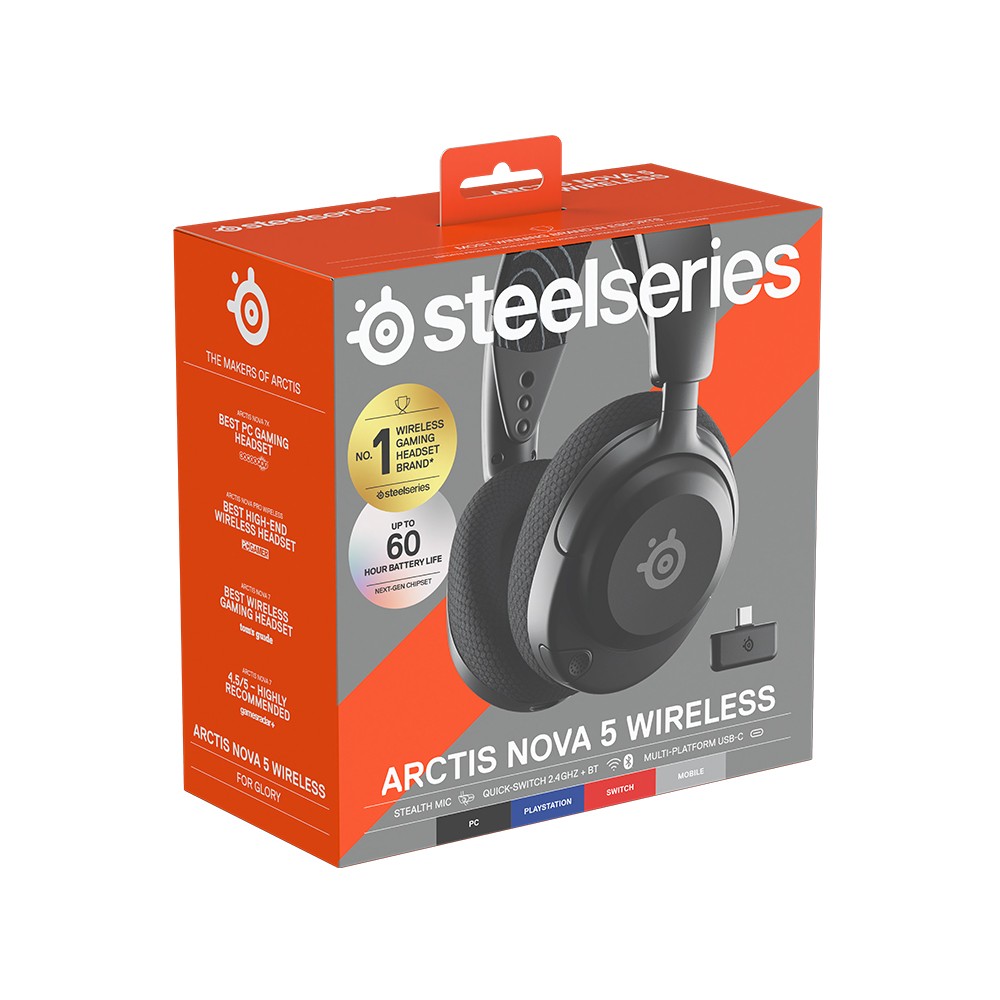 หูฟังเกมมิ่ง SteelSeries รุ่น Arctis Nova 5 Wireless สีดำ
