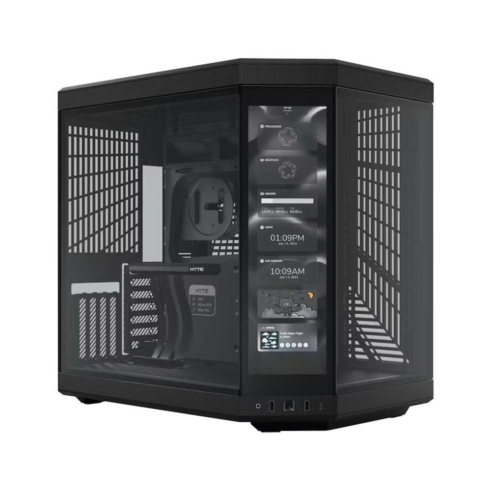 เคสคอมพิวเตอร์ Hyte Y70 Touch (4K) and Riser Vertical GPU