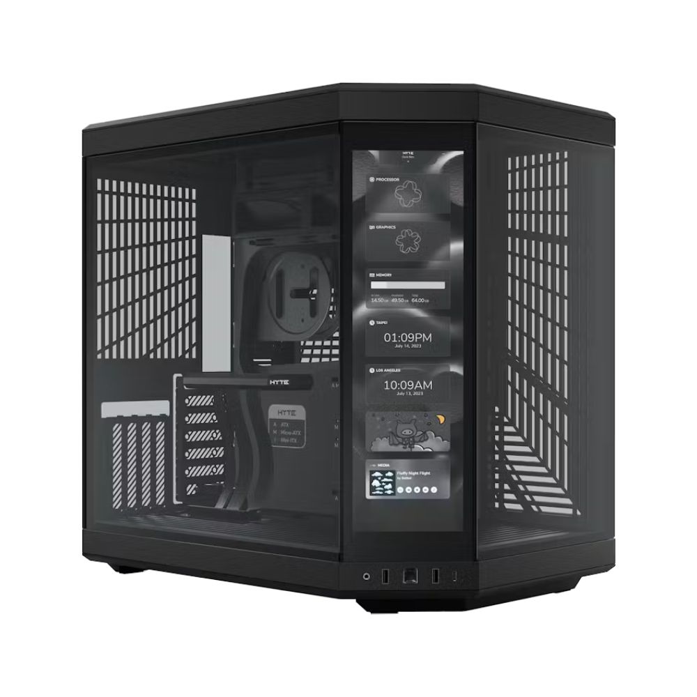 เคสคอมพิวเตอร์ Hyte Y70 Touch (4K) and Riser Vertical GPU