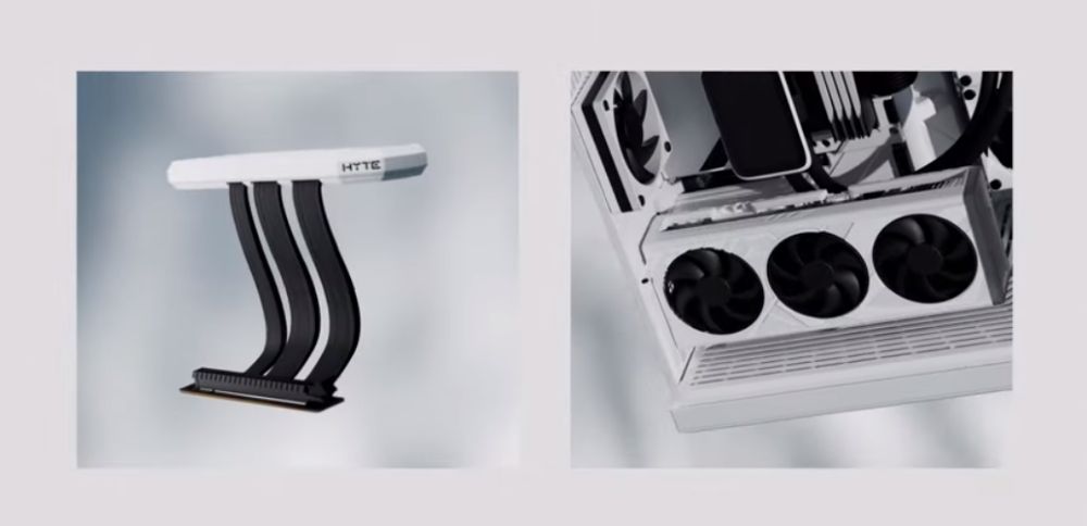 เคสคอมพิวเตอร์ Hyte Y70 Touch (4K) and Riser Vertical GPU