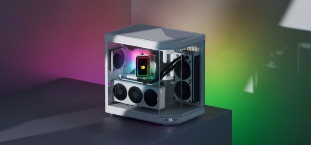 เคสคอมพิวเตอร์ Hyte Y70 Touch (4K) and Riser Vertical GPU
