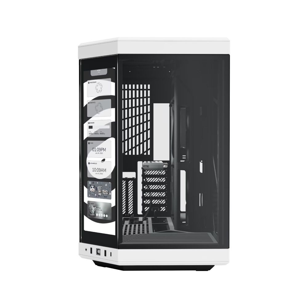 เคสคอมพิวเตอร์ Hyte Y70 Touch (4K) and Riser Vertical GPU