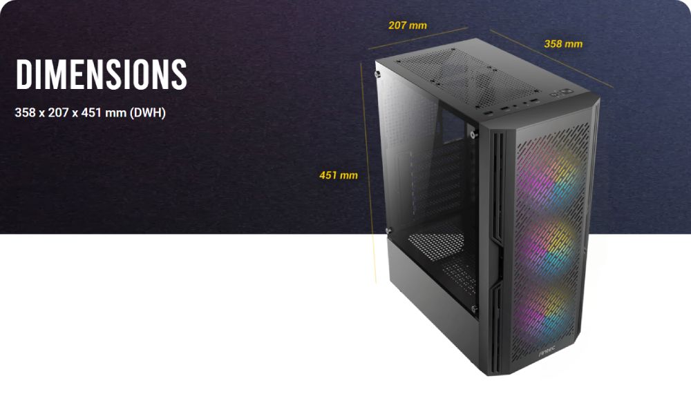 เคสคอมพิวเตอร์ Antec AX20 ELITE Black