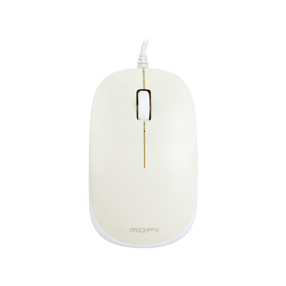เมาส์ MOFII Wired Mouse Silent BUNBUN OFFWHITE