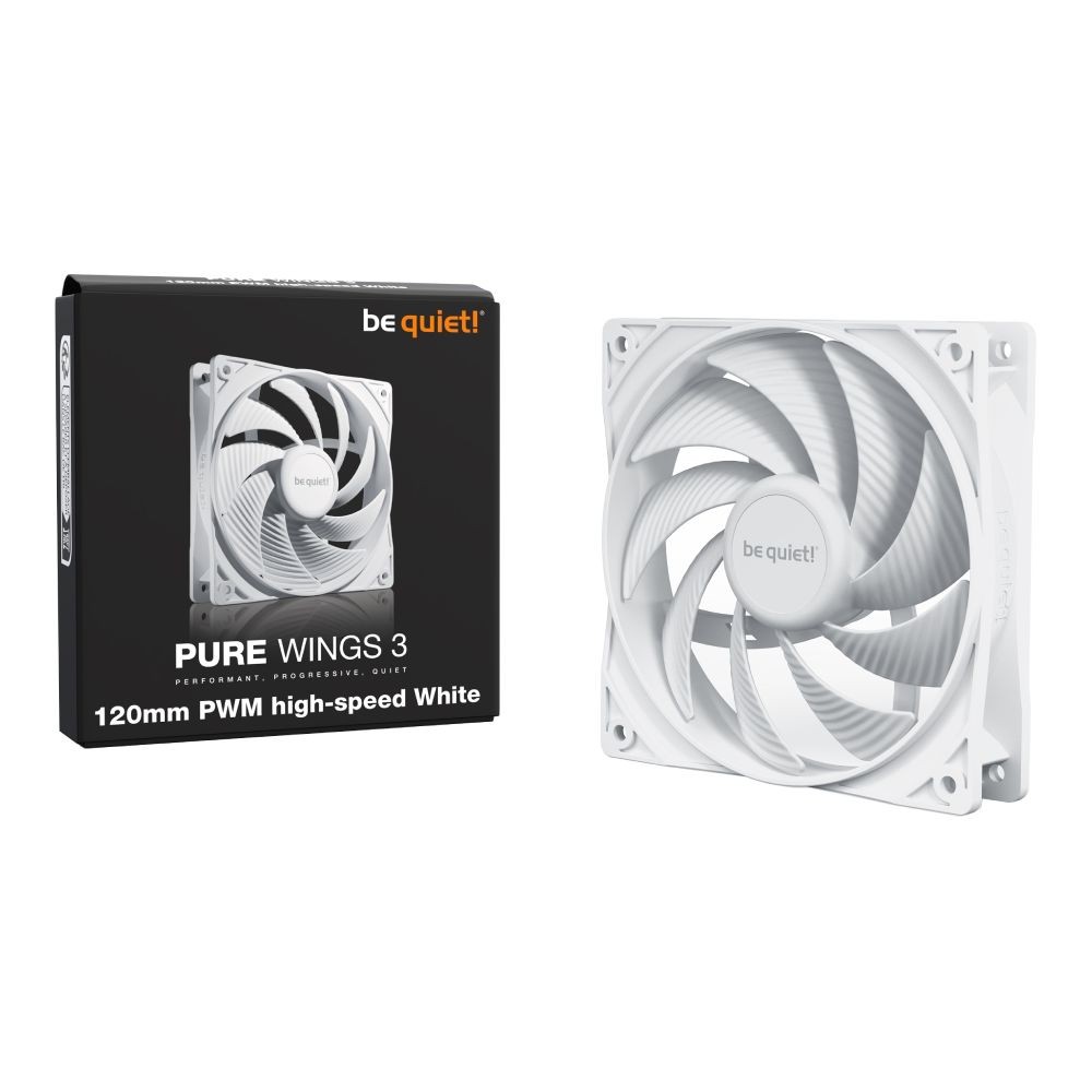 พัดลมคอม Be Quiet Fan Pure Wings 3 120mm high-speed White