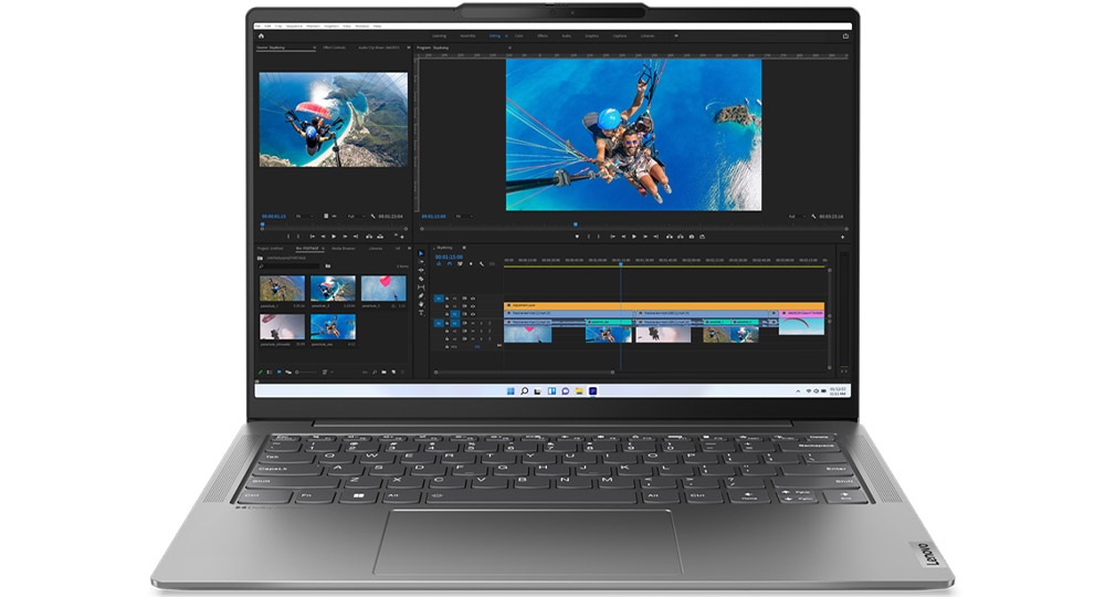โน๊ตบุ๊ค Lenovo Yoga Slim 6 14IRH8 83E0004STA Storm Gray