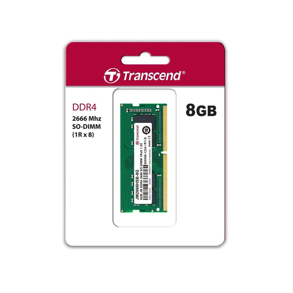 RAM Notebook DDR4 Transcend JM2666HSB-8G 8GB 2666MHz CL19