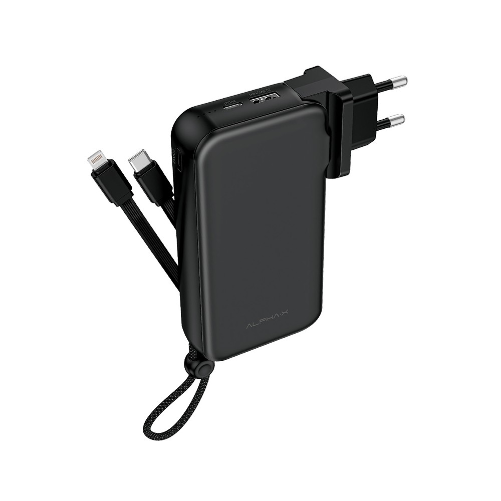 พาวเวอร์แบงค์ ALPHA 10,000 mAh ALPC10-26PD Black