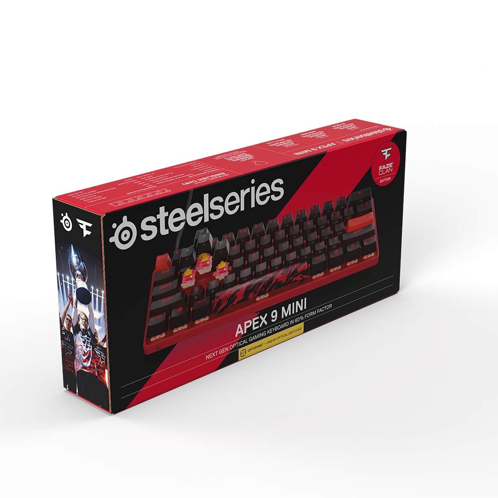 คีย์บอร์ดเกมมิ่ง SteelSeries Apex 9 Mini FlazClan Limited US