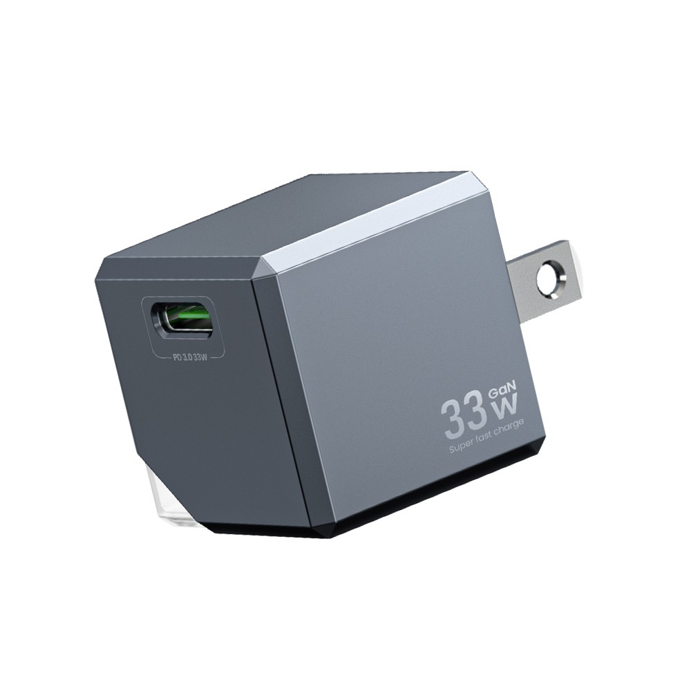 อะแดปเตอร์ ALPHA·X Wall Charger 1 USB-C 33W GaN Gray