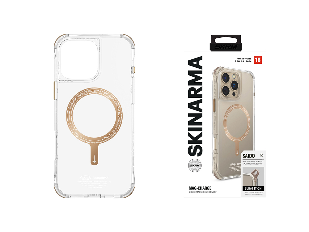 เคส Skinarma iPhone 16 Pro Max Saido Magsafe (Prime Edition) Champagne