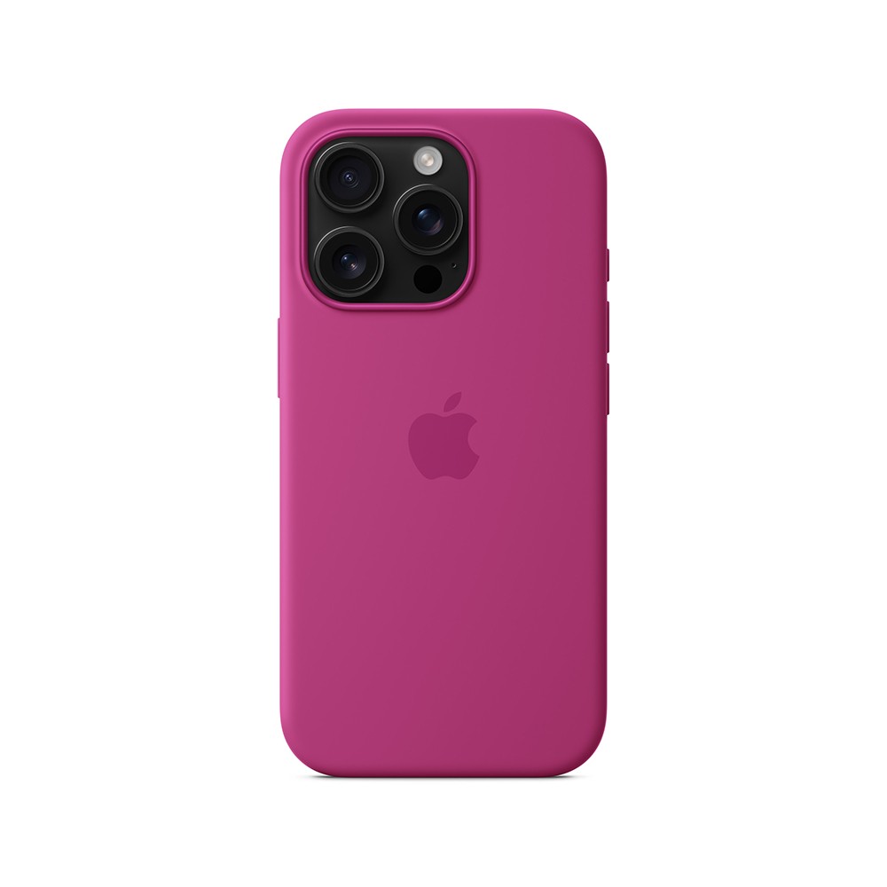 Apple iPhone 16 Pro Silicone Case with MagSafe - Fuchsia