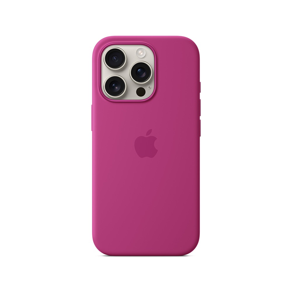 Apple iPhone 16 Pro Silicone Case with MagSafe - Fuchsia