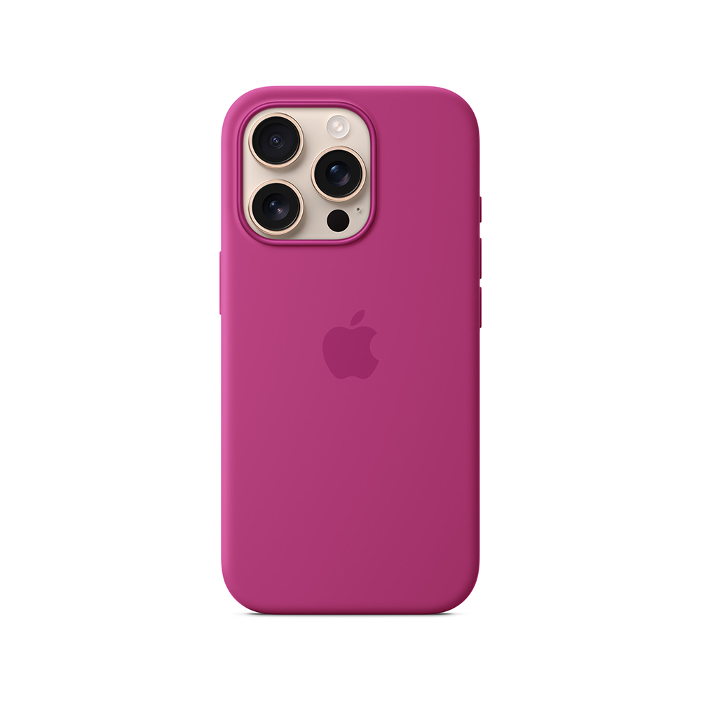Apple iPhone 16 Pro Silicone Case with MagSafe - Fuchsia