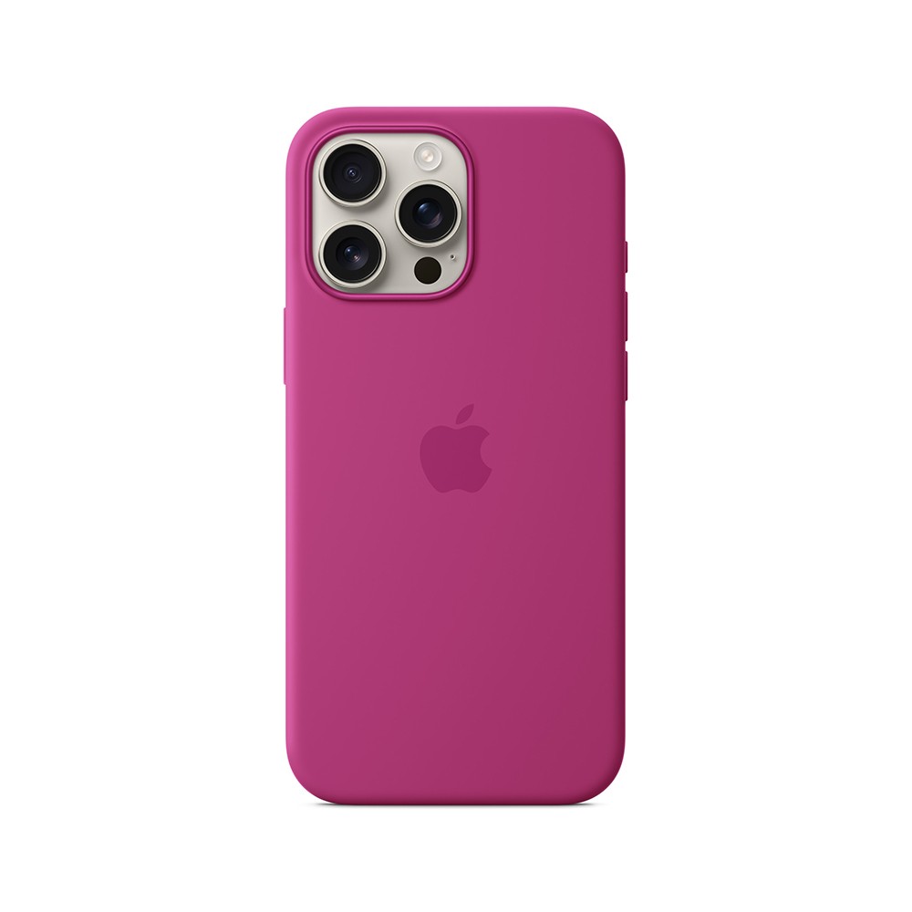 เคสซิลิโคน Apple iPhone 16 Pro Max Silicone Case with MagSafe - Fuchsia