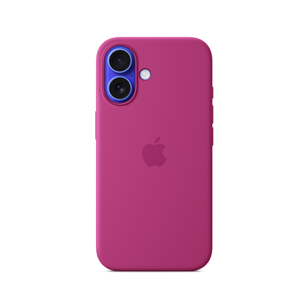 เคสซิลิโคน Apple iPhone 16 Silicone Case with MagSafe - Fuchsia