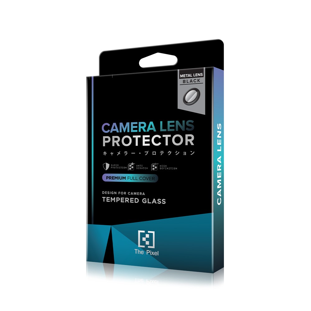 ฟิล์มกันเลนส์ The Pixel 3D Metal LN Lens iPhone 16/16 Plus Black