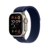 Apple Watch Ultra 2 GPS + Cellular 49mm Natural Titanium Case with Blue ...