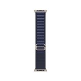 สาย Apple Watch 49mm Navy Alpine Loop - Medium - Natural Titanium Finish